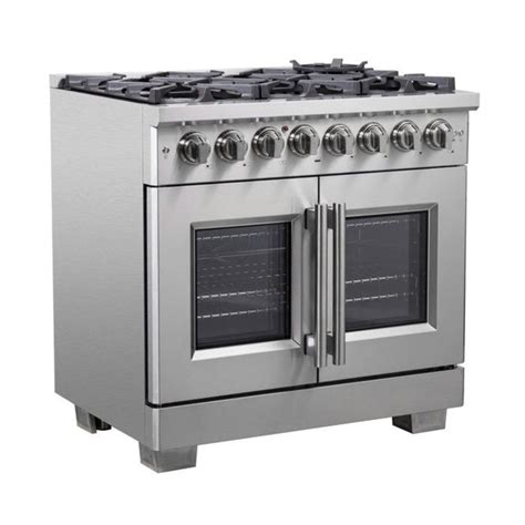 Forno Capriasca 36 536 Cu Ft Dual Fuel Range With French Door And