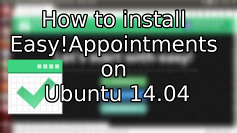 Tutorial How To Install Easy Appointments On Ubuntu