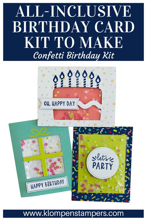 Lets Party With The Confetti Birthday Card Kit