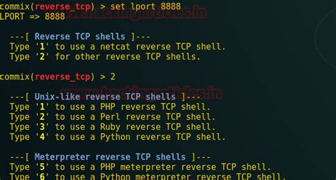command injection to meterpreter using commix