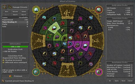 Roda Do Destino Predefinições Tibiabr