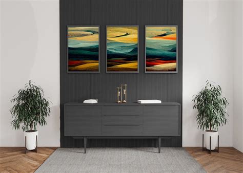 Abstract Wall Art 3 Piece Art Prints Bedroom Print Set Minimalist