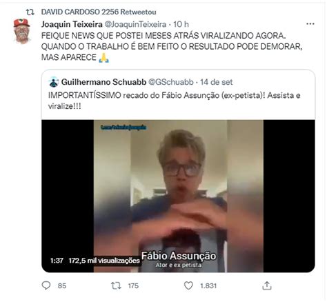 Na Guerra Eleitoral Fábio Assunção Vira Vítima De Fake News Com O Rei