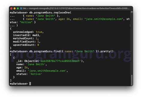 MongoDB Update Documents