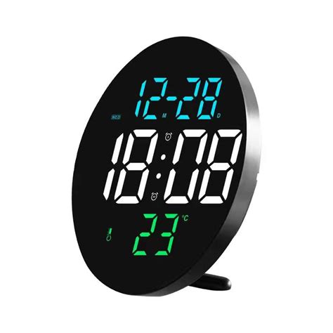 Led часовник 3 цвята на дисплея с аларма дата месец термометър Usb