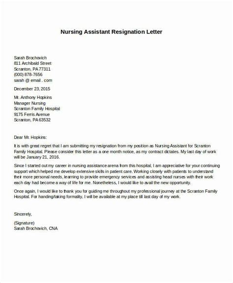 Nurses Resignation Letter Sample Database Letter Template Collection