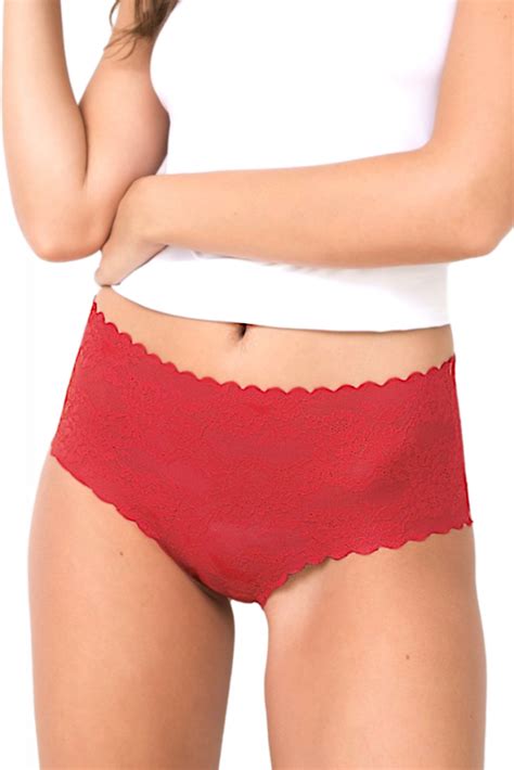 Julimex Bellie Maxi Czerwone Figi Damskie Figi Majtki Kobieta