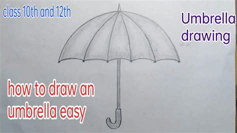Umbrella Drawing Tutorial Videoछाता का चित्र कैसे बनाएं Youtube