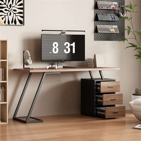 Redom Schreibtisch Computertisch Arbeitstisch Ablage Basteltisch 140cm