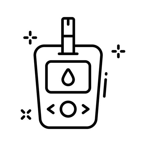 A Premium Outline Style Icon For Glucometer Reading Screen 67277561