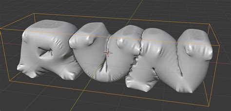 Inflating Shapes Or Texts With Cloth Modifier Inside An Invisible Box Particles And Physics