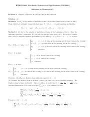 HW5 Solutions 2 Pdf IEOR E3106 Stochastic Systems And Applications Fall 2021 Solutions To
