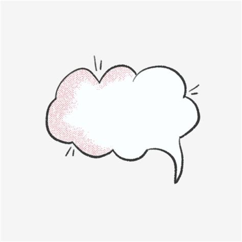 Dot Cute Explosion Cloud Conversation Bubble Box Border Material
