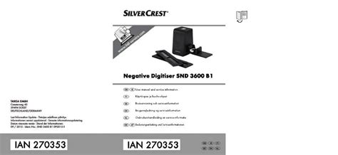 SILVERCREST SND 3600 B1 USER MANUAL AND SERVICE INFORMATION Pdf