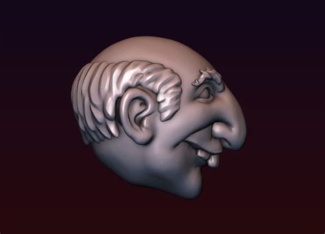 Microcephalic Cartoon Head 3d Model 3d Printable Cgtrader
