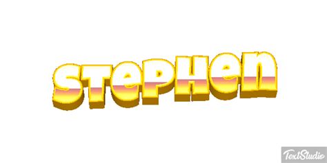 Stephen Name Animated  Logo Designs