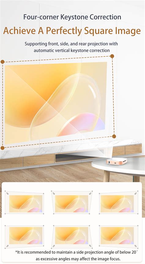 4k Pico Dlp Projector High Lumens Smart Android Beamer 1080p Video Home Theater Wireless