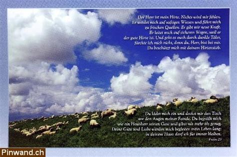 Bibelzitat Der HERR Ist Mein Hirte Psalm 23 Inserat 22975
