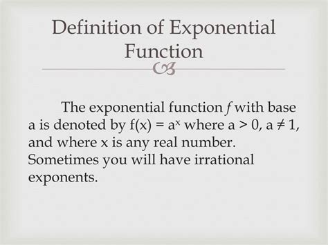 PPT Exponential Functions Their Graphs PowerPoint Presentation ID