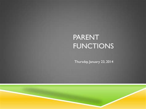 PPT Parent Functions PowerPoint Presentation Free Download ID 3244534