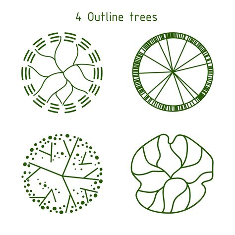Architectural Symbols Trees