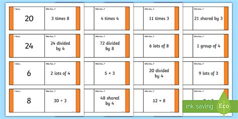 Black And White 3 4 And 8 Times Tables Multiplication And Division