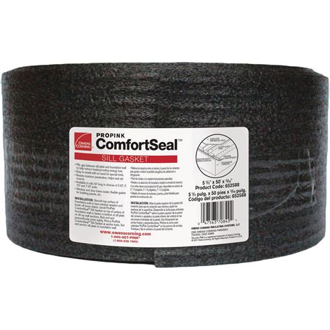 Owens Corning 5 5 In X 50 Ft Black Polyethylene Foam Sill Sealer Do