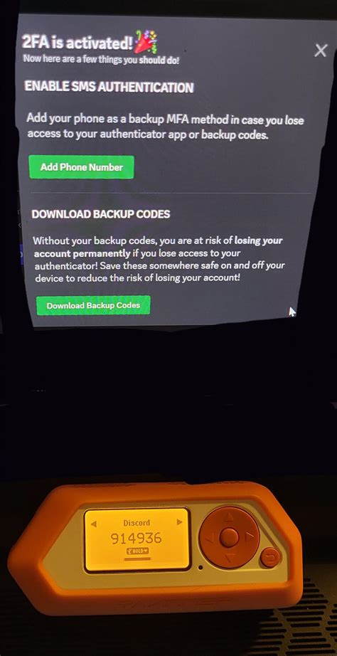 My F0 Is Now My Authenticator For Discord Rflipperzero