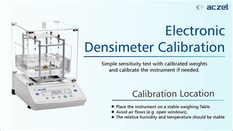 Aczet Cy Gt Series How To Calibrate Your Electronic Densimeter With Precision And Accuracy Youtube