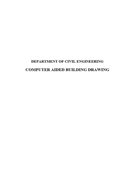 Part Time Computer Aided Building Drawing Laboratory Pdf