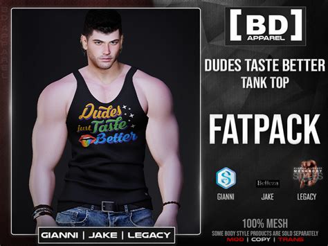 Second Life Marketplace Bd Dudes Just Taste Better