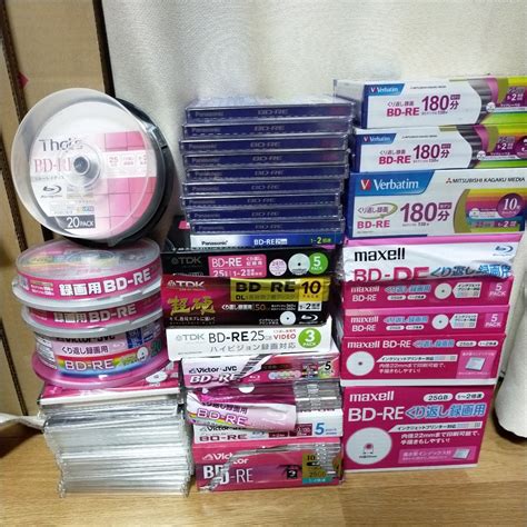 【未使用に近い】bd Re まとめ ブルーレイ Blu Ray 繰り返し録画 Thats Panasonic 録画用 データ用 Maxell