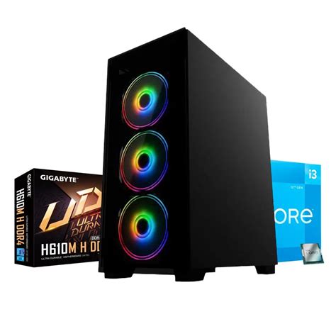 Redragon Gc 618 Gaming Case With Gigabyte H610m H Ddr4 Motherboard
