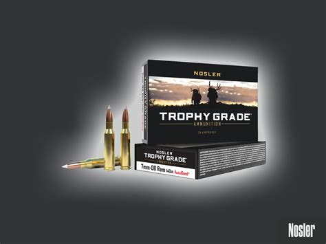 Nosler Ammunition Trophy Grade 140gr Accubond 7mm 08 Rem 20