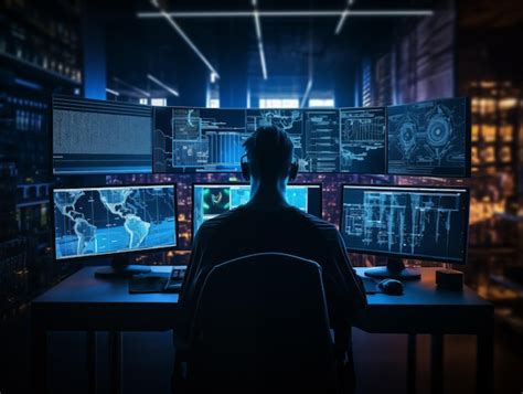 Premium Photo A Photo Of A Programmer At Their Desk