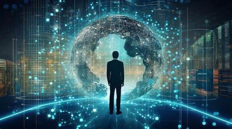 Premium Ai Image A Leader In Integrating Al And Big Data With Vector Images Backgrounds High