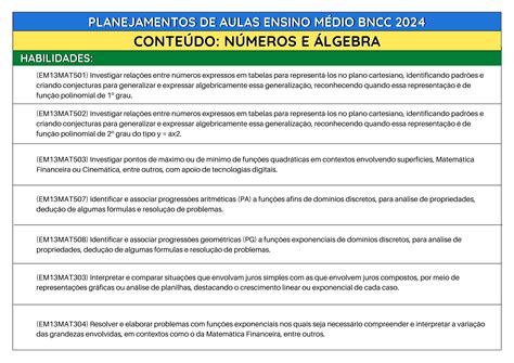 Planejamentos Novo Ensino Médio BNCC Alfabetinho