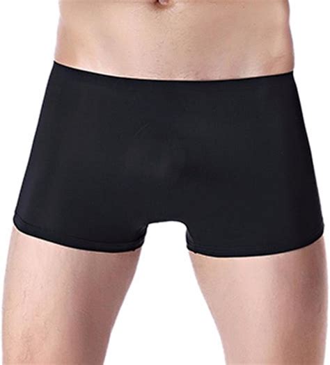 Zarupeng Einfarbig Nahtlose Flache Unterwäsche Herren Boxer Briefs