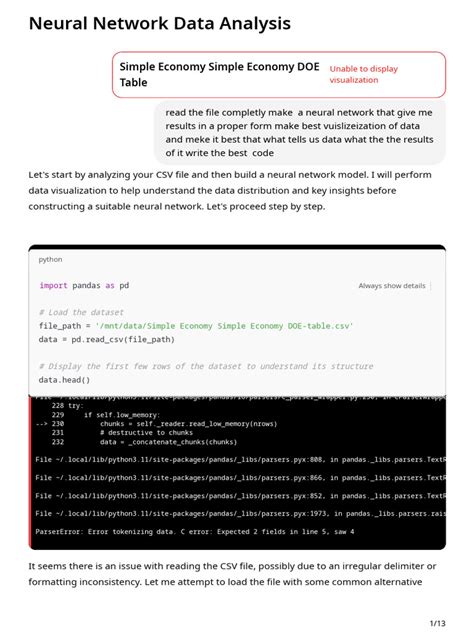 Neural Network Data Analysis Pdf Mean Squared Error Computing