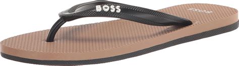 Amazon BOSS Men S Bold Logo Light Weight Vinyl Flip Flops Sandals