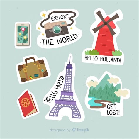 Europe Travel Sticker Images Free Download On Freepik