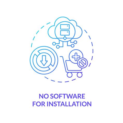 No Software For Installation Concept Icon Vector Icon Program Vector Vector Icon Program Png