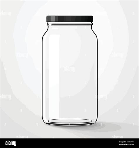 Empty Jar Label Stock Vector Images Alamy