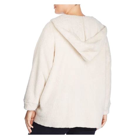Cupio Blush Womens Fleece Pocketed Long Sleeve Open Front Jacket