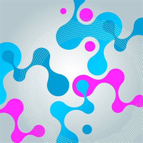 Premium Vector Abstract Biotechnology Concept For Concept Design Molecular Structure