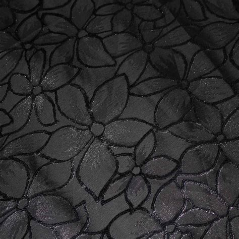Black Italian Brocade Fabric Jaybecks Store
