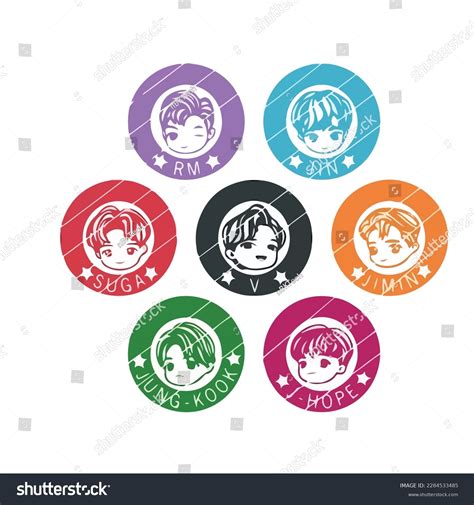 Bt21 Bundle Bt21 Characters Bt21 Svg Stock Vector Royalty Free 2284533485 Shutterstock