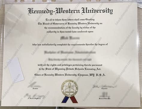 Is It Possible To Order A Fake Kennedy Western University Diploma