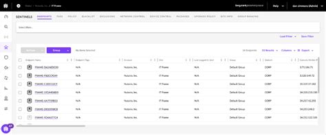 Integrating Sentinel One With Frame Dizzion Documentation