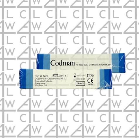 New Codman 26 1230 Craniotomy Kit Disposable Perforator Cranio Blade Wire Pass Drill Expires 12